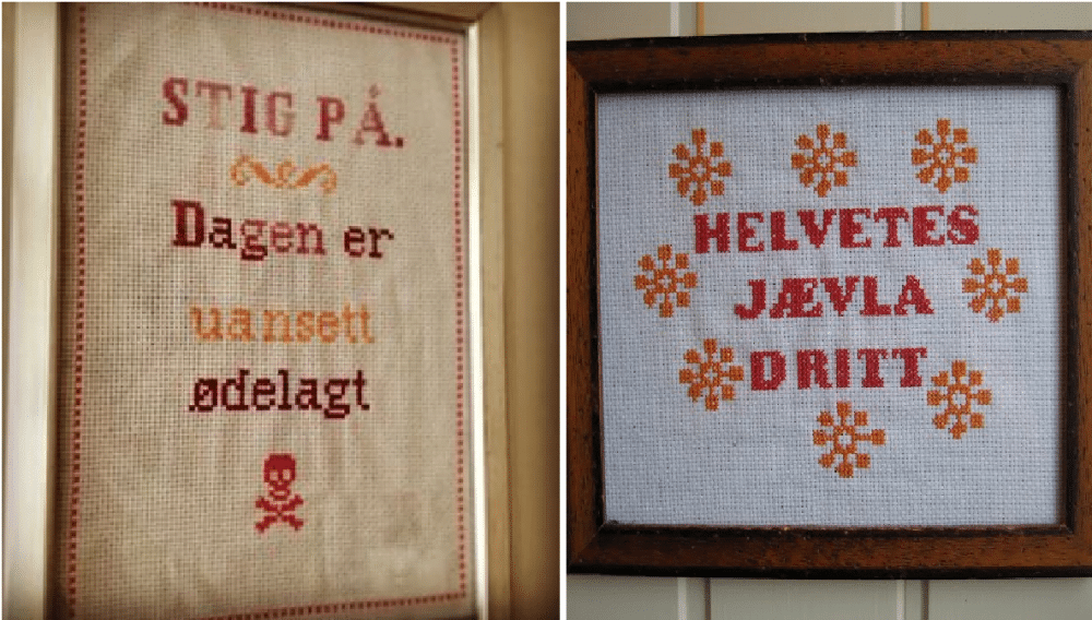 13 bevis på at alle som broderer har et sinneproblem!